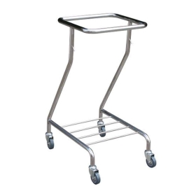 Furnishing :: Trolleys :: Linen Trolleys :: Single Linen Skip Stainless ...