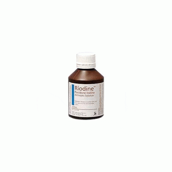 Skin Preparation :: Riodine Soln 10% 100ml Hosp (Povidone Iodine 10% Soln)